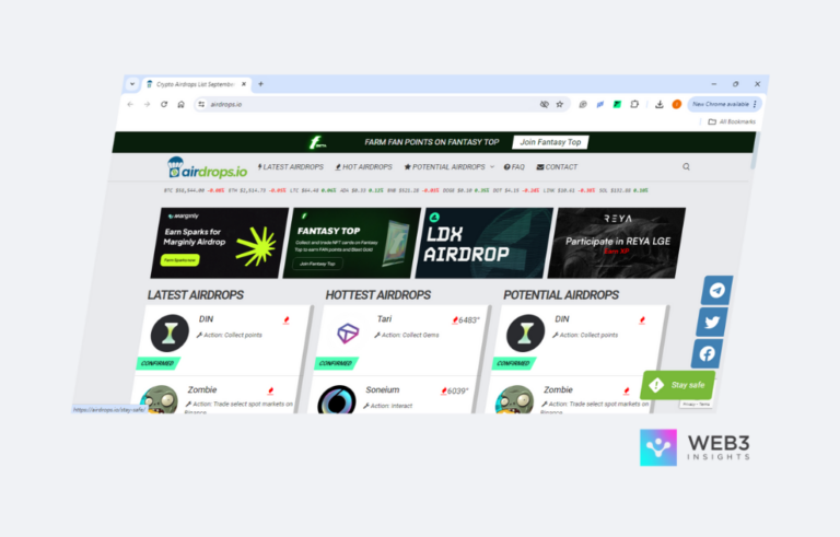 7 Best Crypto Airdrop Checker - Web3Insights